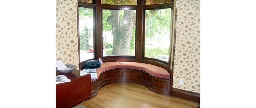 Restoration of Historic Victorian Curved Glass Windows -- Connecticut